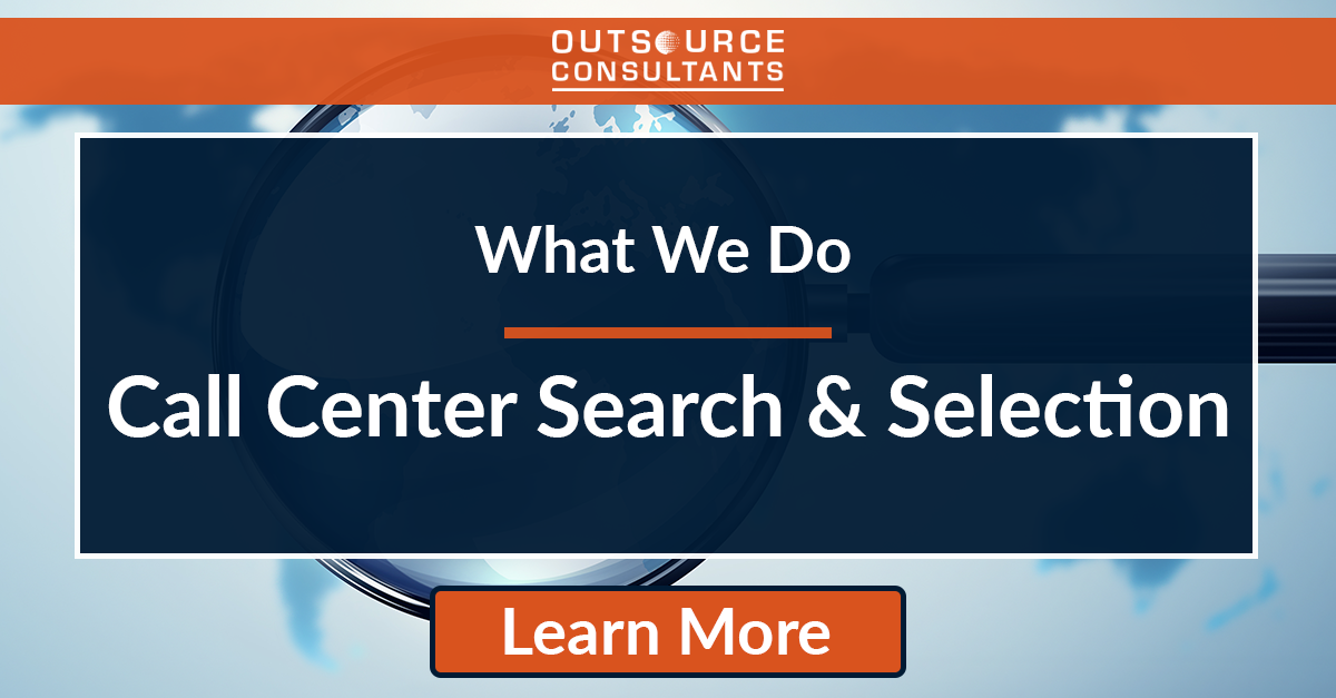 Call Center Search & Selection - Outsource Consultants
